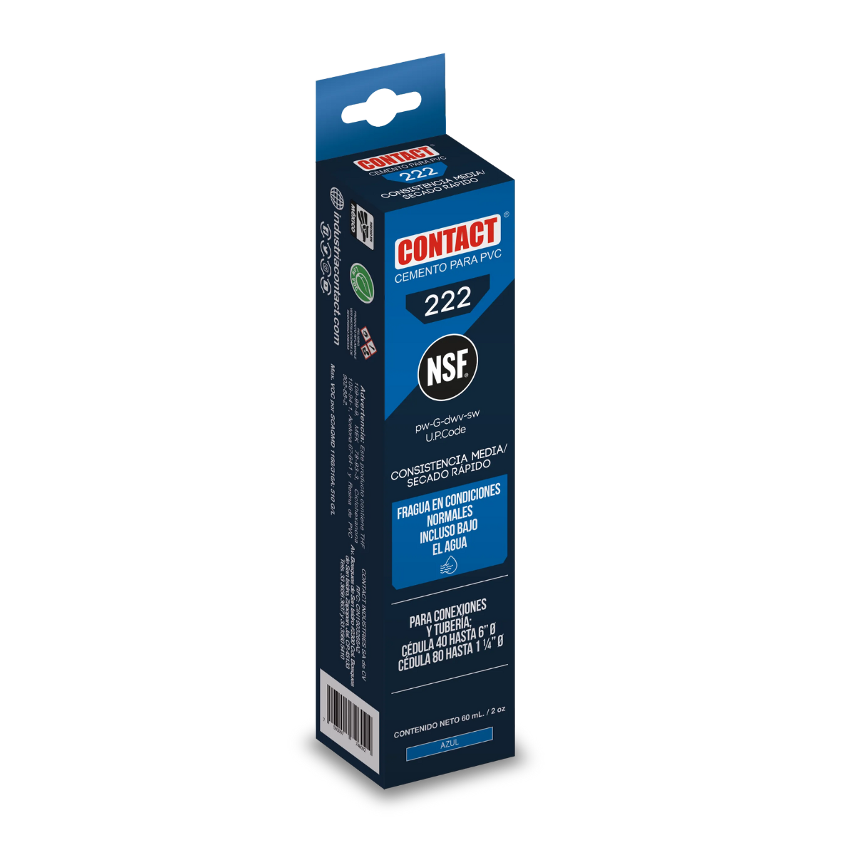Pegamento para Pvc Azul 222 Contact — MATERIALES LA LIBERTAD