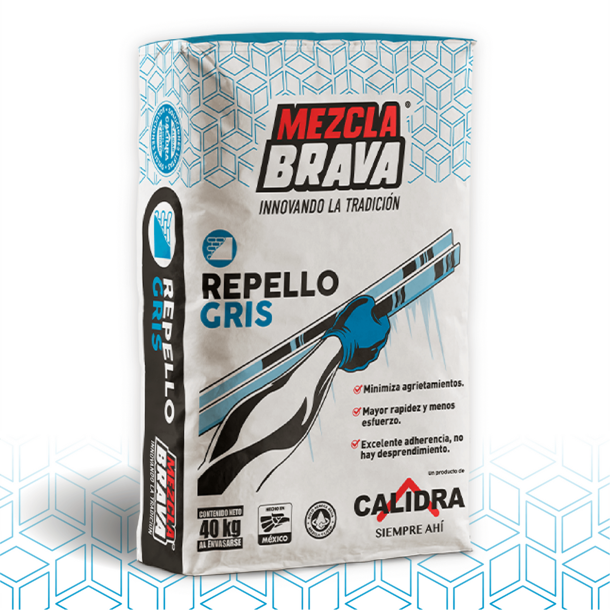 Estuco Repello Gris Mezcla Brava Calidra — MATERIALES LA LIBERTAD